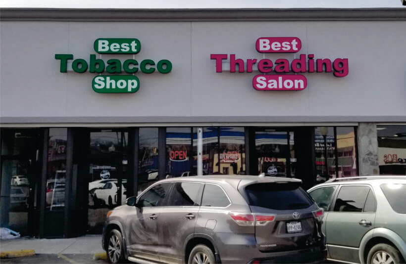 Best Threading Salon & Best Tobacco Shop in Dallas - Giant Sign Company