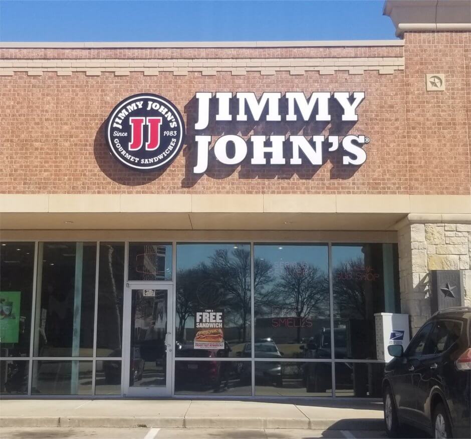 Jimmy John's in Arlington - Giant Sign Company