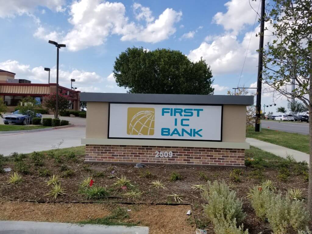 First Intercontinental Bank in Carrollton - Giant Sign Company