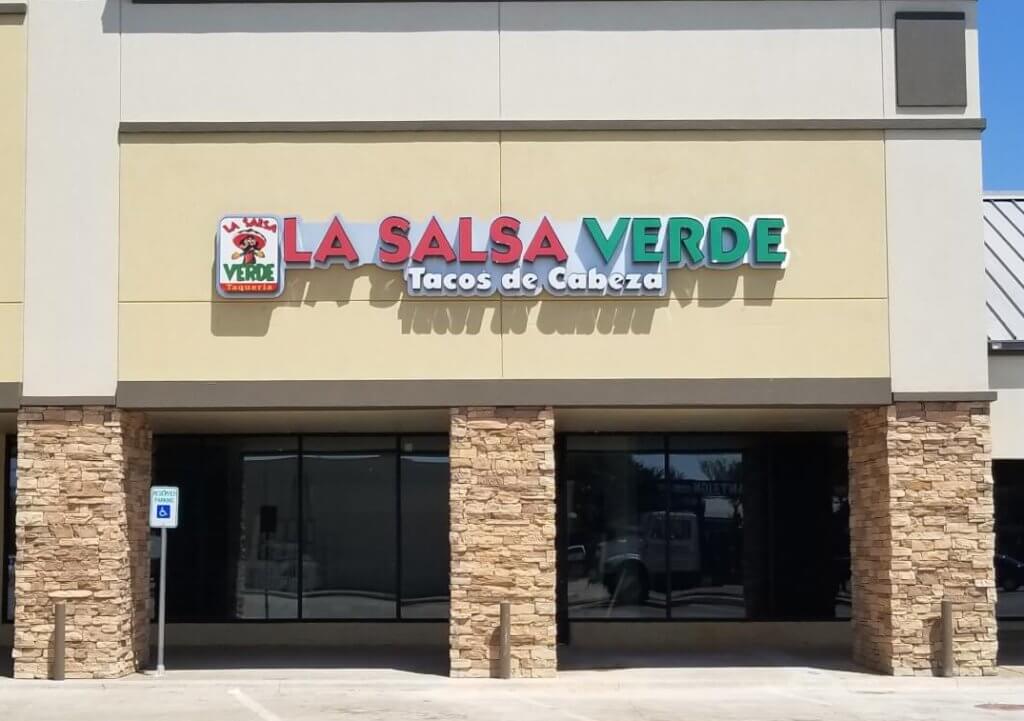 La Salsa Verde in Carrollton - Giant Sign Company
