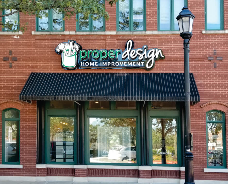 Proper Design Home Improvement in Flower Mound - Giant Sign Company