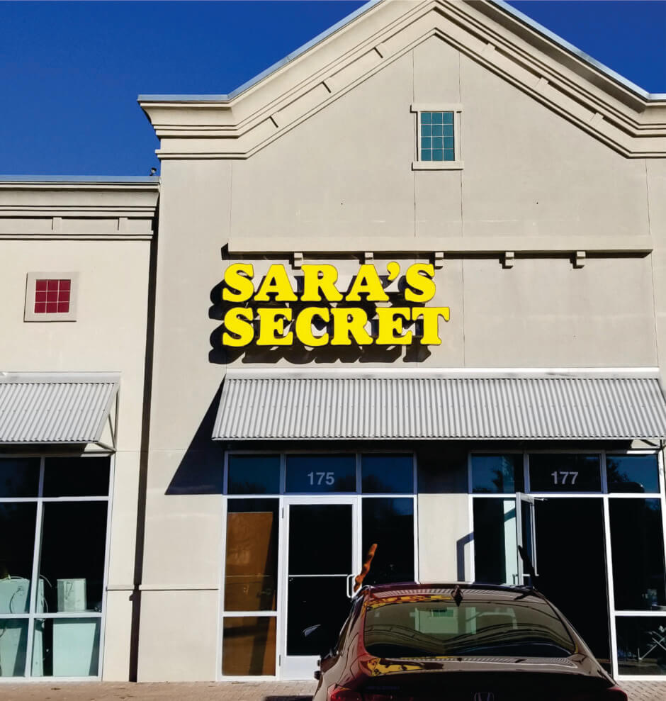 Sara's Secret in Fort Worth - Giant Sign Company