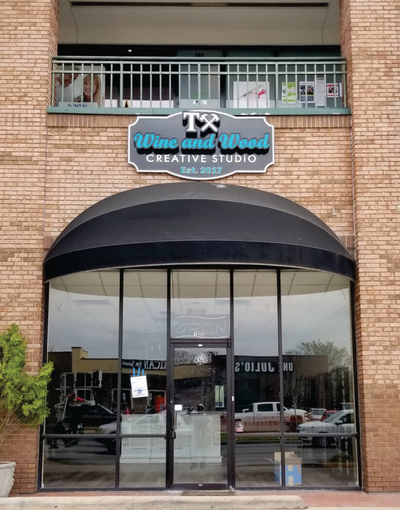 Texas Wine & Wood in Dallas - Giant Sign Company